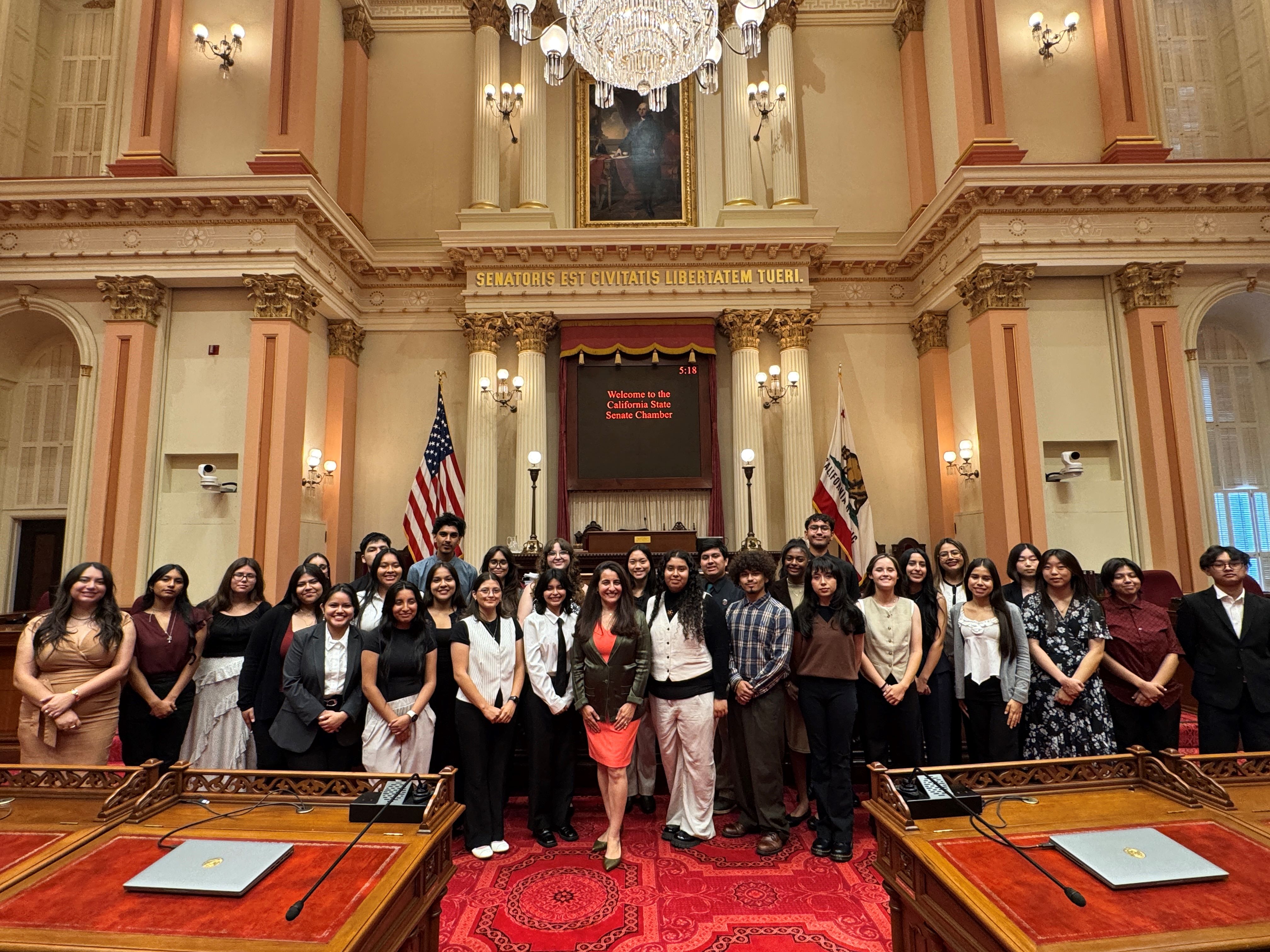 The 2025 Class of SD 29 Young Legislators visited Sacramento to learn about policy development ...